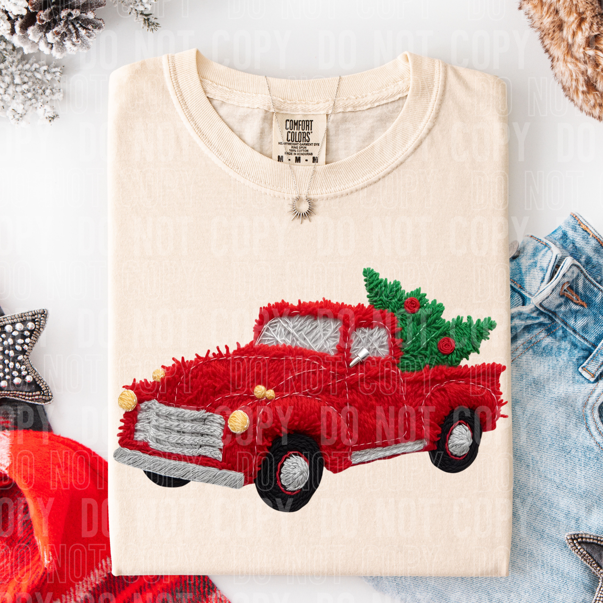CHRISTMAS TRUCK YARN - Lovie T Designs