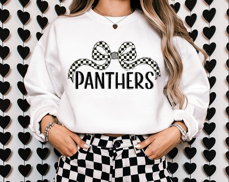 Checker Wide Bow - Mockup - Lovie T Designs