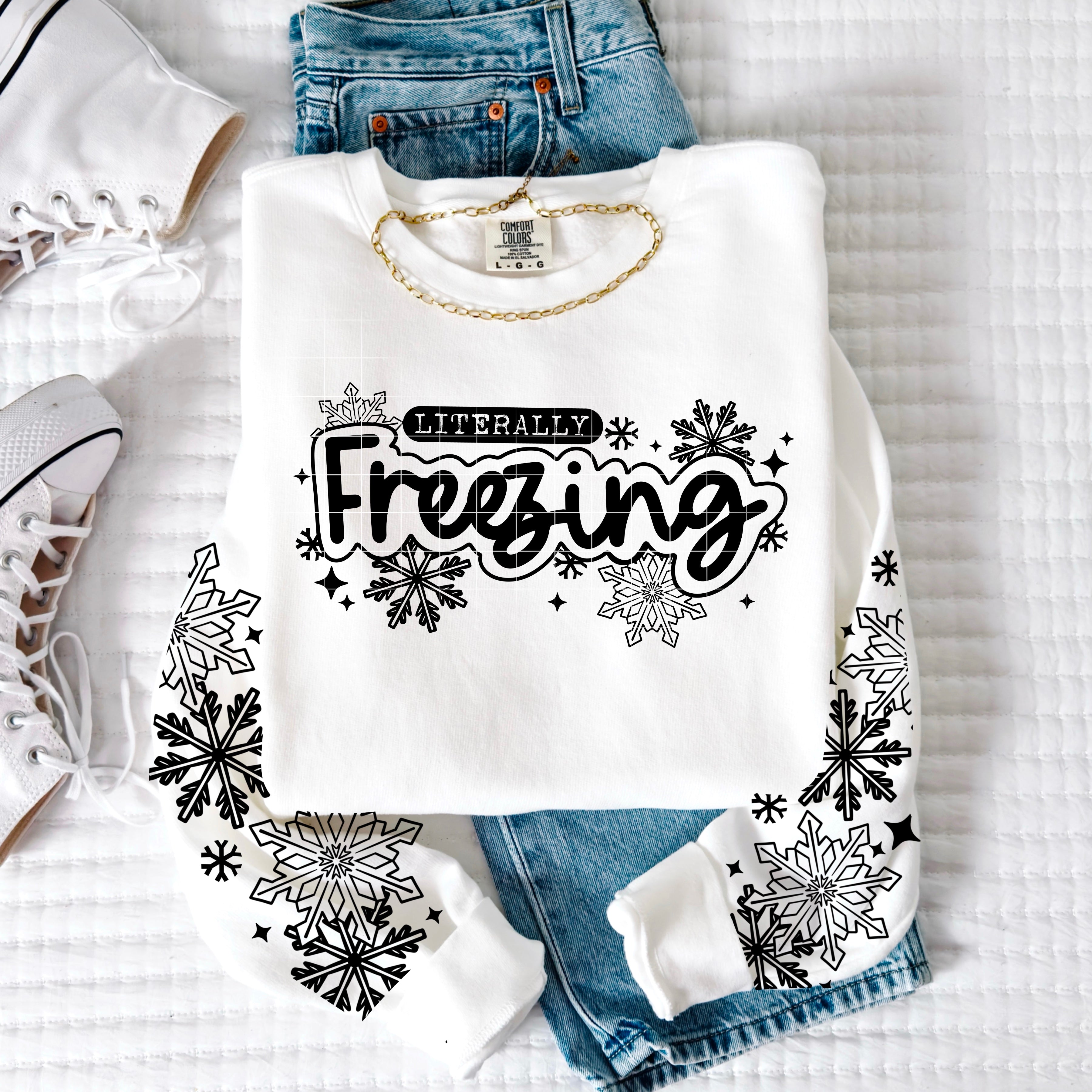 Freezing single color black - Lovie T Designs