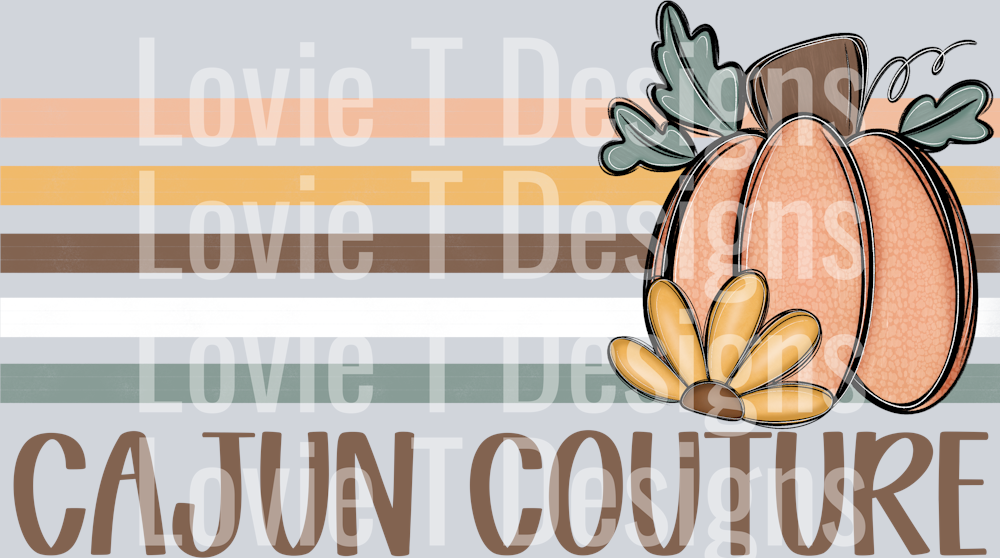 FALL NEUTRAL RETRO STRIPE CAJUN COUTURE – Lovie T Designs