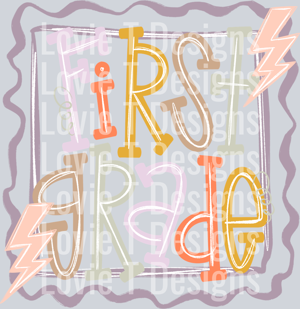 First Grade Doodle - Lovie T Designs