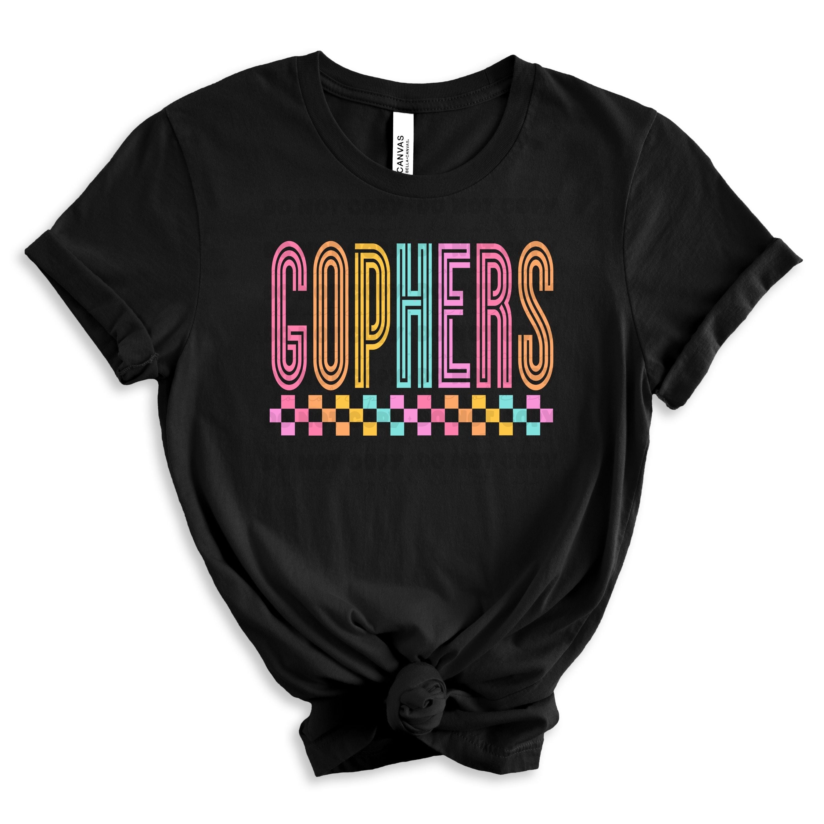 Gophers Colorful Line Mascot - Lovie T Designs