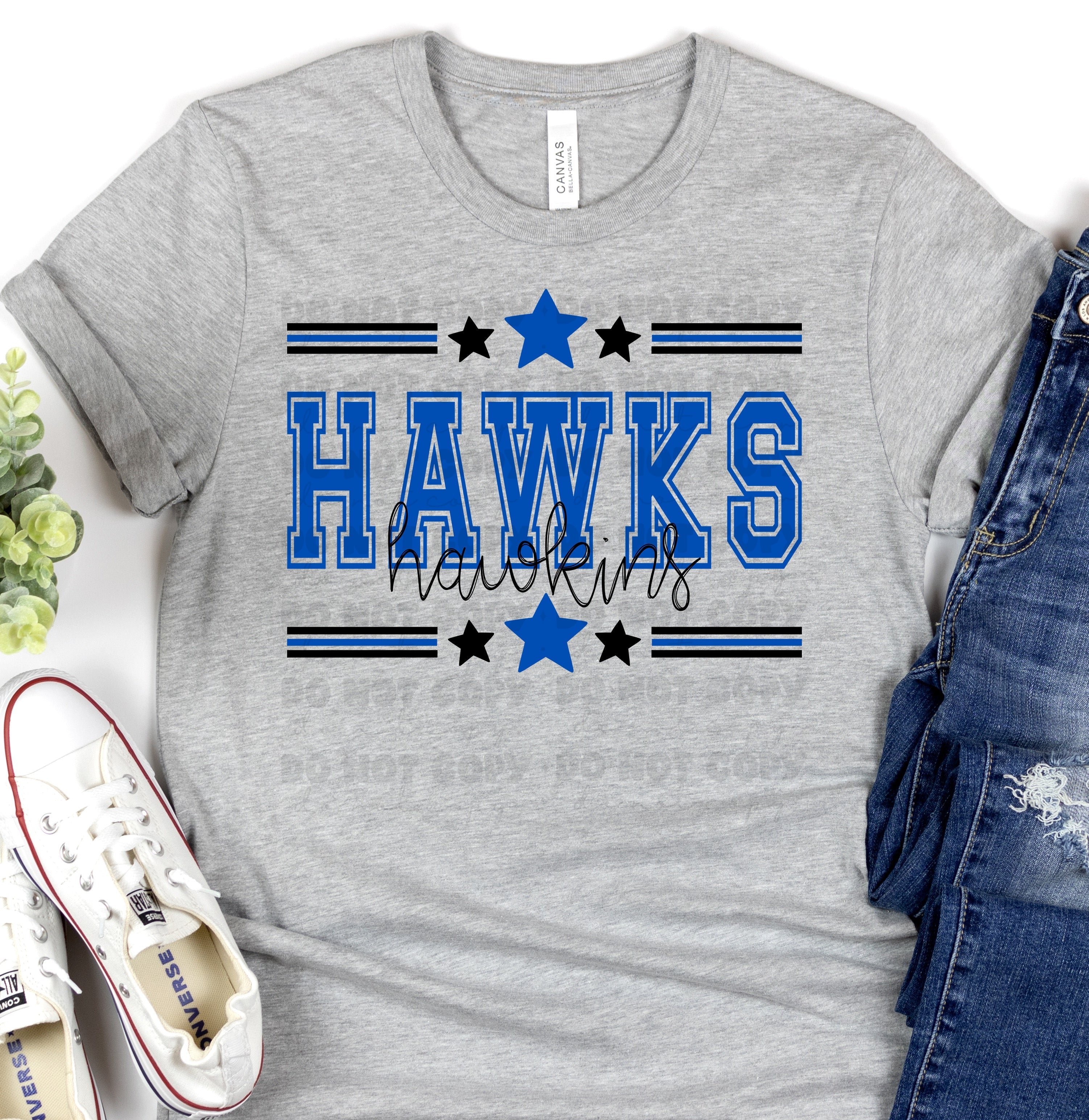 Hawkins Hawks Royal Black All Stars - Lovie T Designs