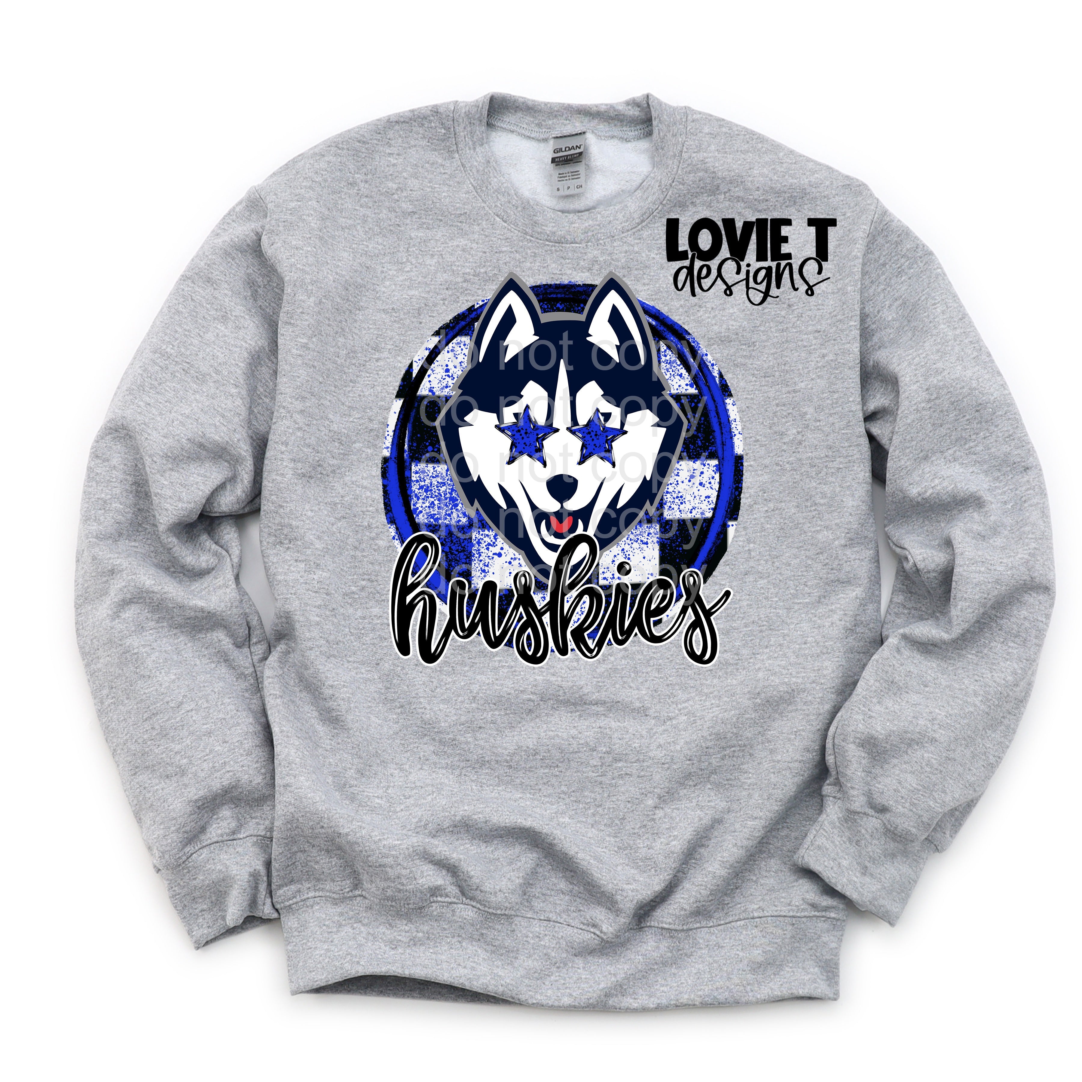 Huskies Blue Preppy Mascots – Lovie T Designs