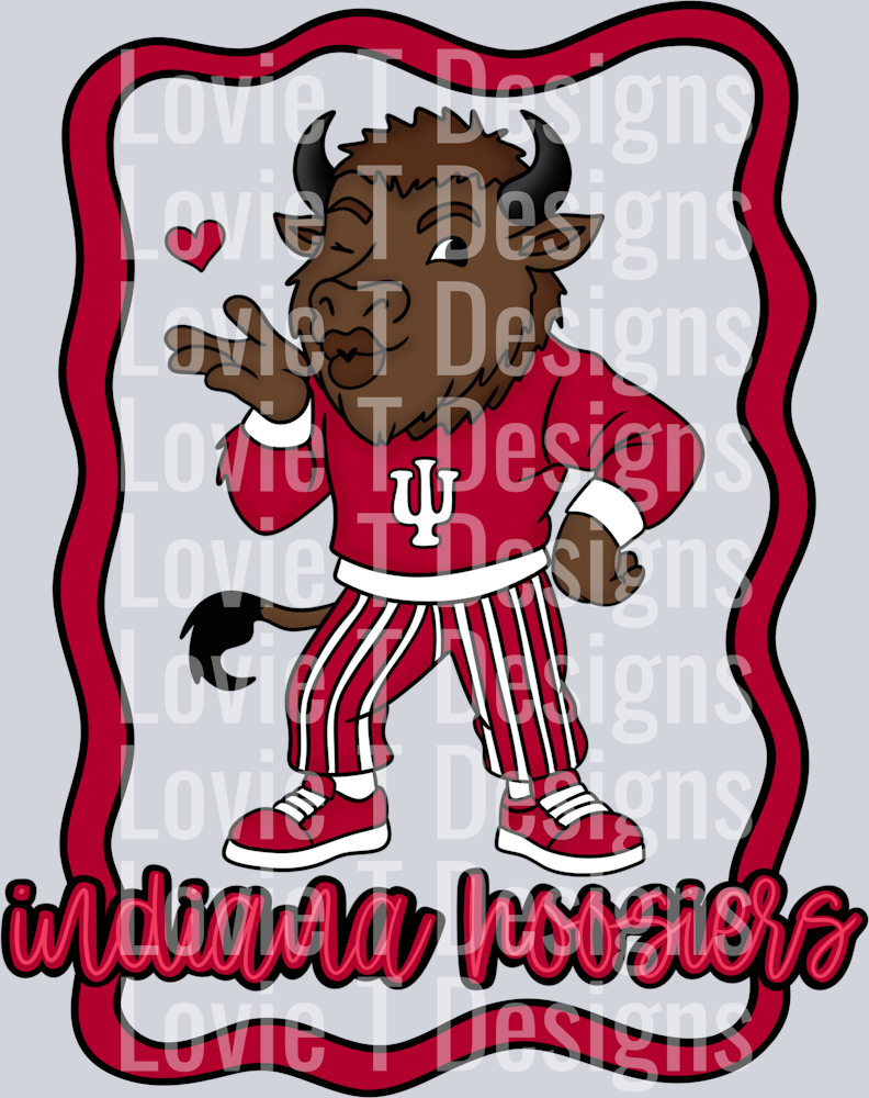 INDIANA HOOSIERS - Lovie T Designs
