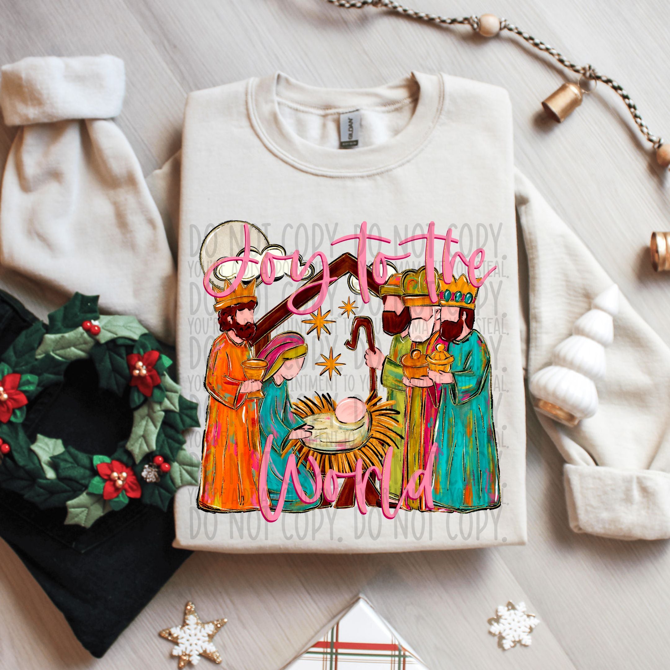JOY TO THE WORLD NATIVITY - Lovie T Designs