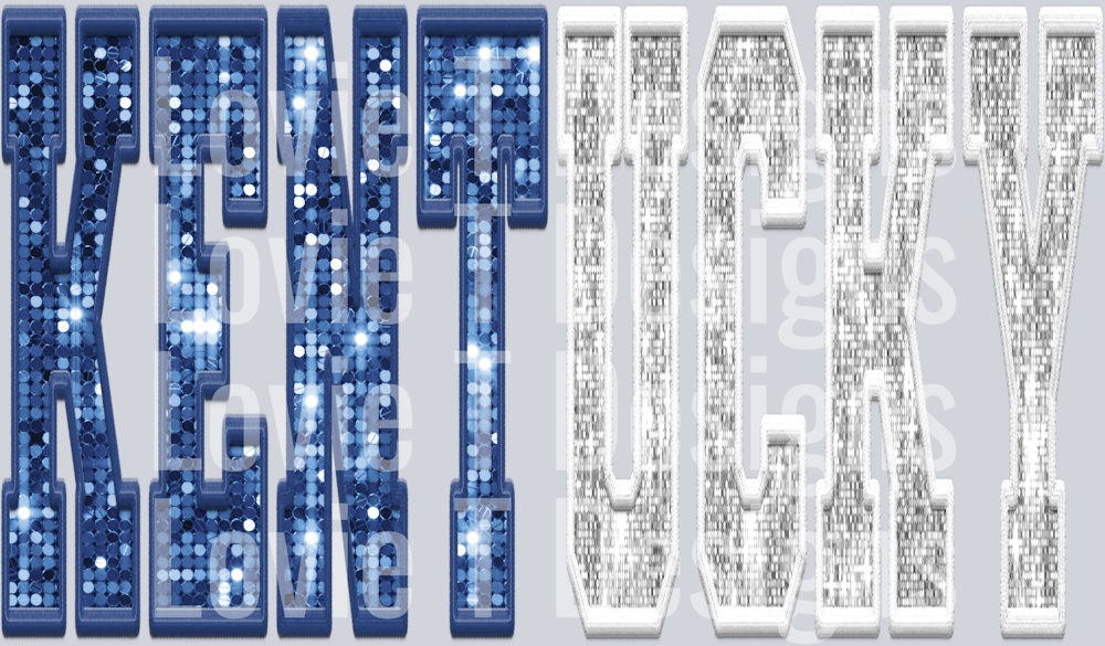 KENTUCKY ROYAL AND WHITE - Lovie T Designs
