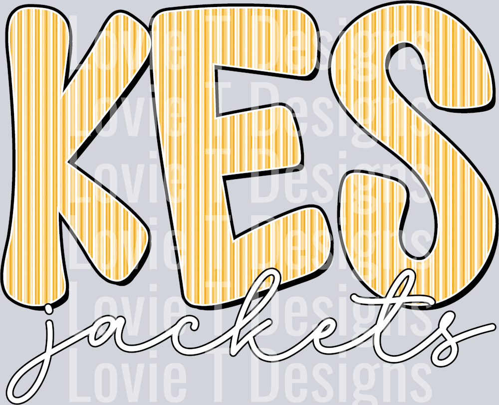 KES JACKETS YELLOW SEERSUCKER WORD - Lovie T Designs