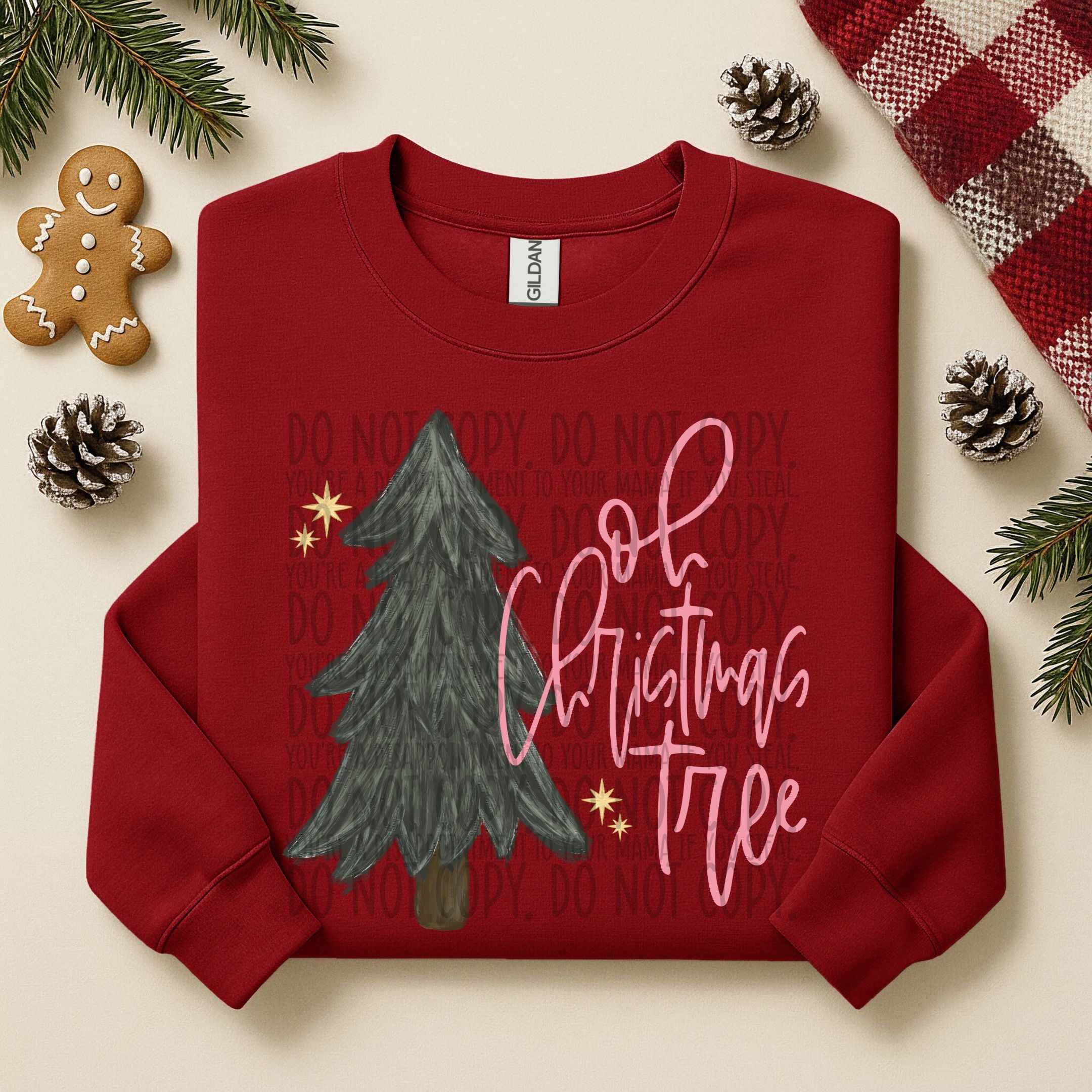 Oh Christmas Tree Messy Brush - Lovie T Designs