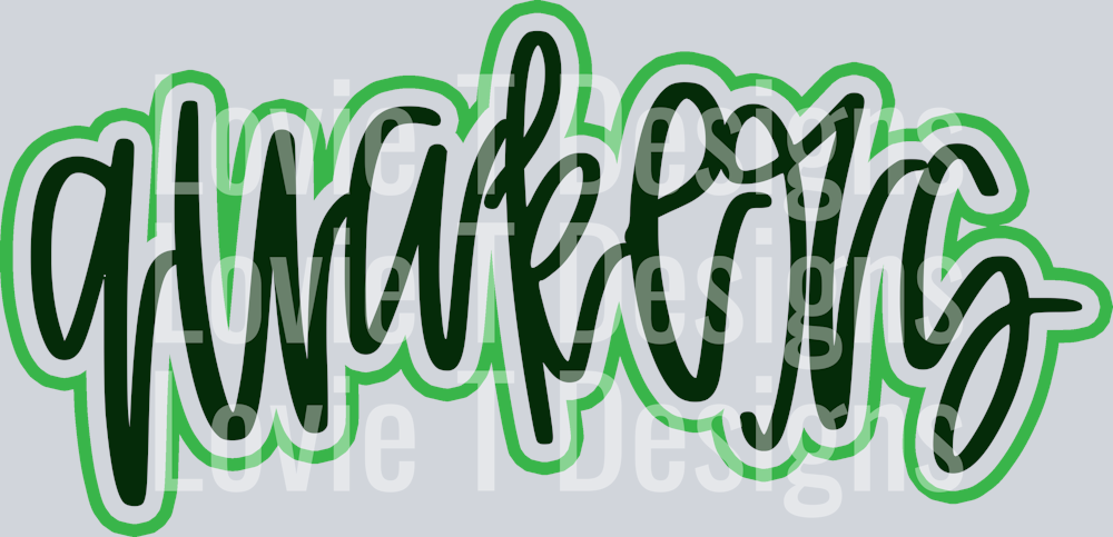 QUAKERS OUTLINE CUSTOM DARK GREEN AND LIGHT GREEN - Lovie T Designs