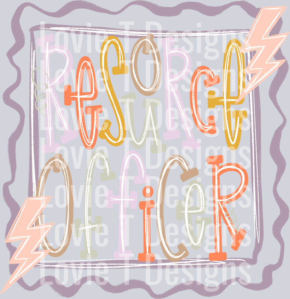 Resource Officer Doodle - Lovie T Designs