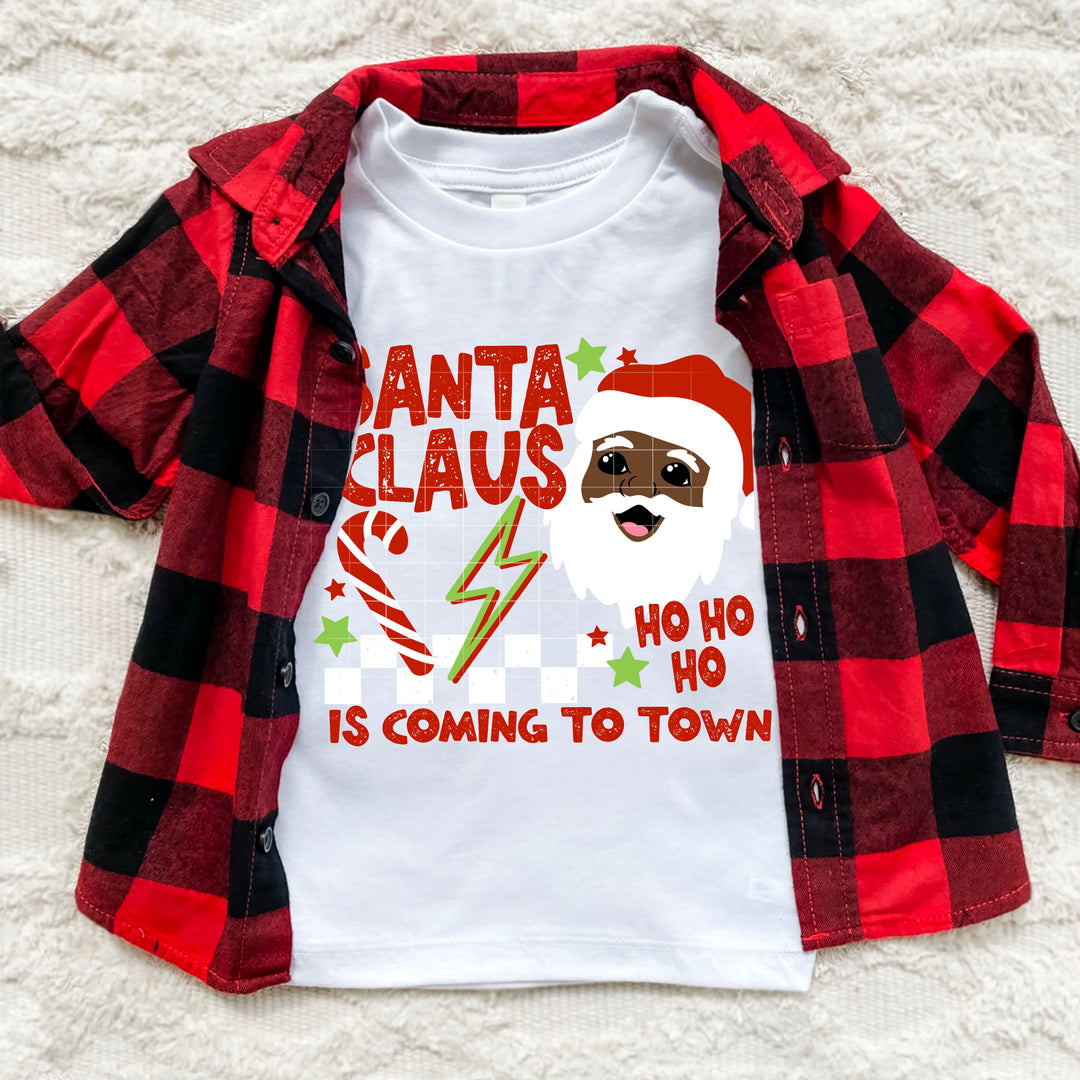 SANTA CLAUS IS COMING TO TOWN LIGHTER SKIN TONE 1 - Lovie T Designs