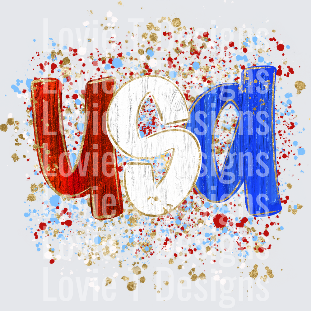 USA SPLATTER PAINT – Lovie T Designs