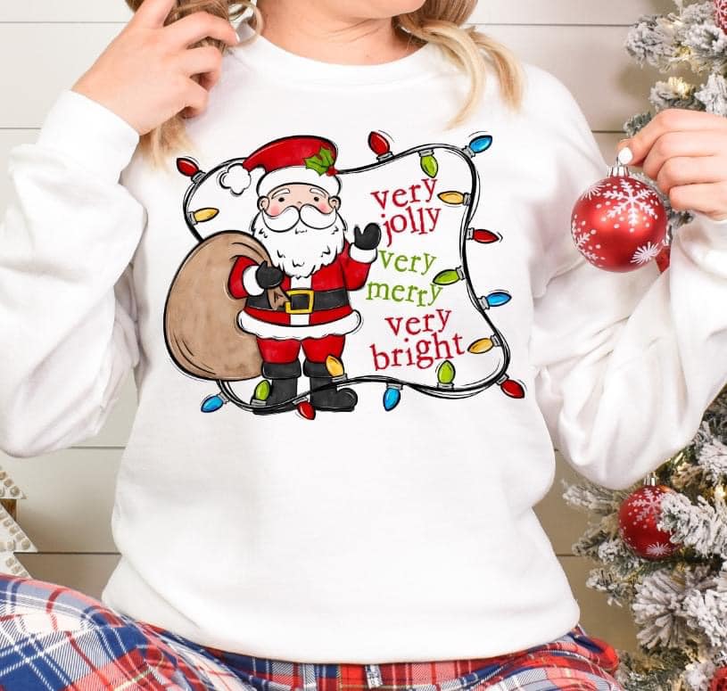 Very Jolly Very Merry Very Bright - Lovie T Designs